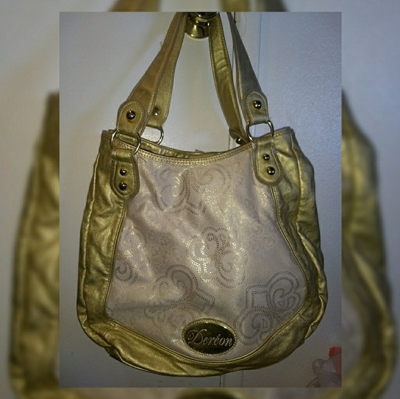 House of Deréon | Bags | House Of Deron Gold Purse | Poshmark